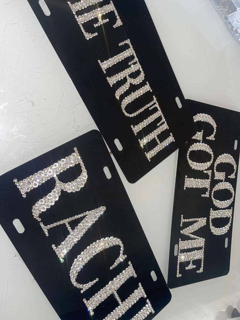 Crystal License Plates, Plates With Monogram, Personalized Car ...
