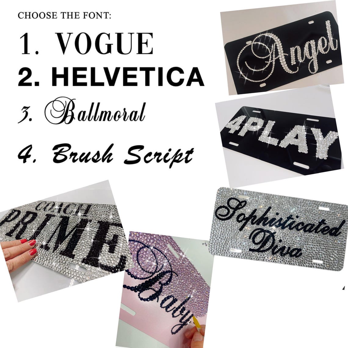 Crystal License Plates, Plates With Monogram, Personalized Car ...