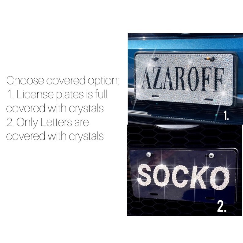 Crystal License Plates, Plates With Monogram, Personalized Car ...