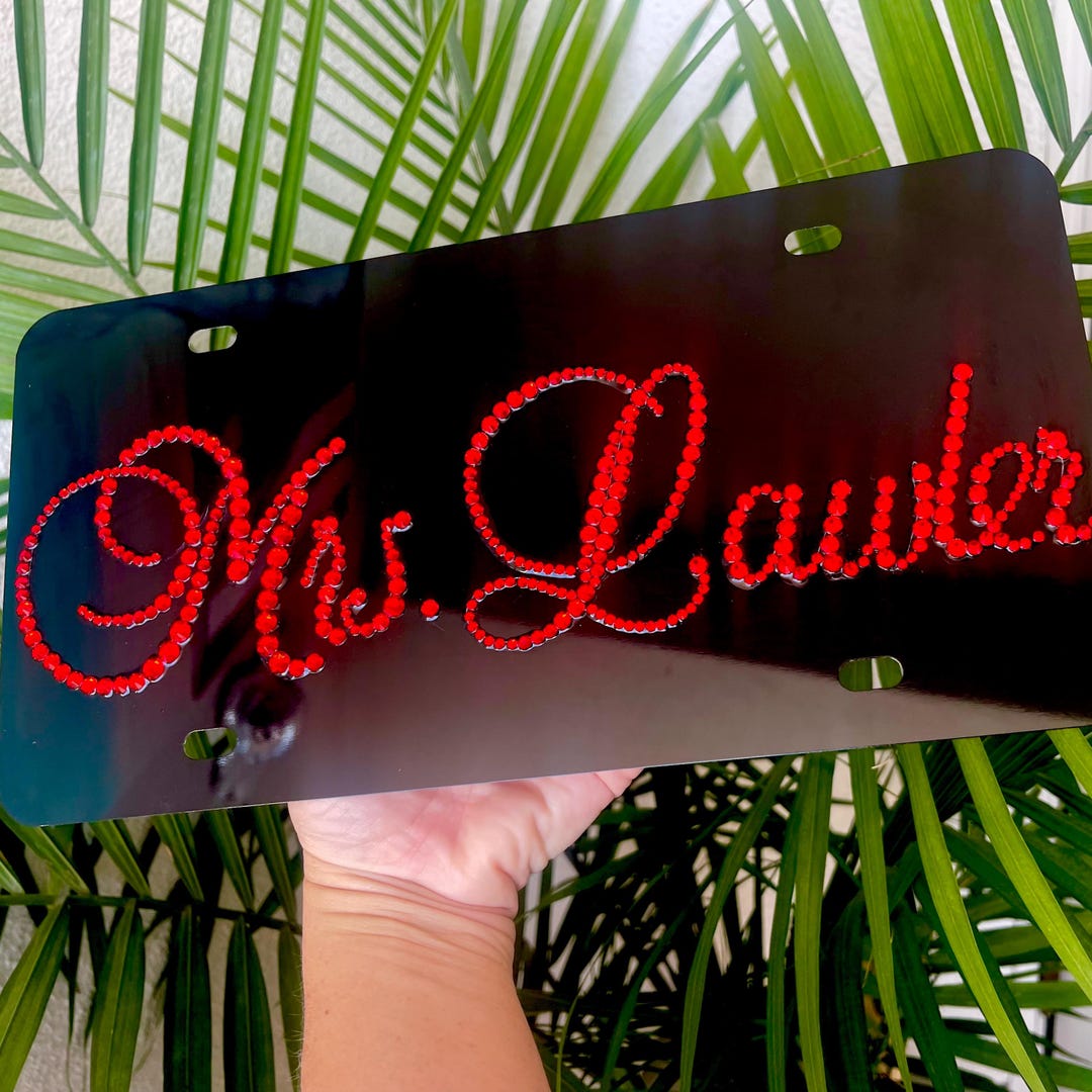Crystal License Plates, Plates With Monogram, Personalized Car ...