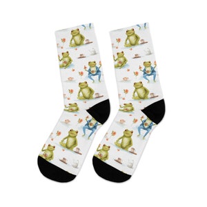 Frog Crew Socks, Eco-friendly Socks - Etsy