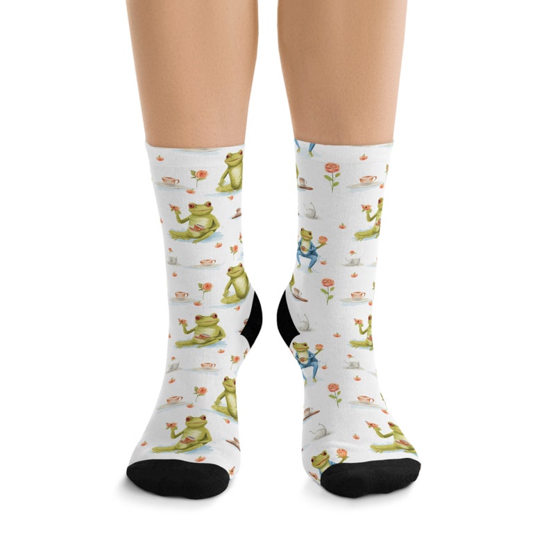 Frog Crew Socks, Eco-friendly Socks - Etsy