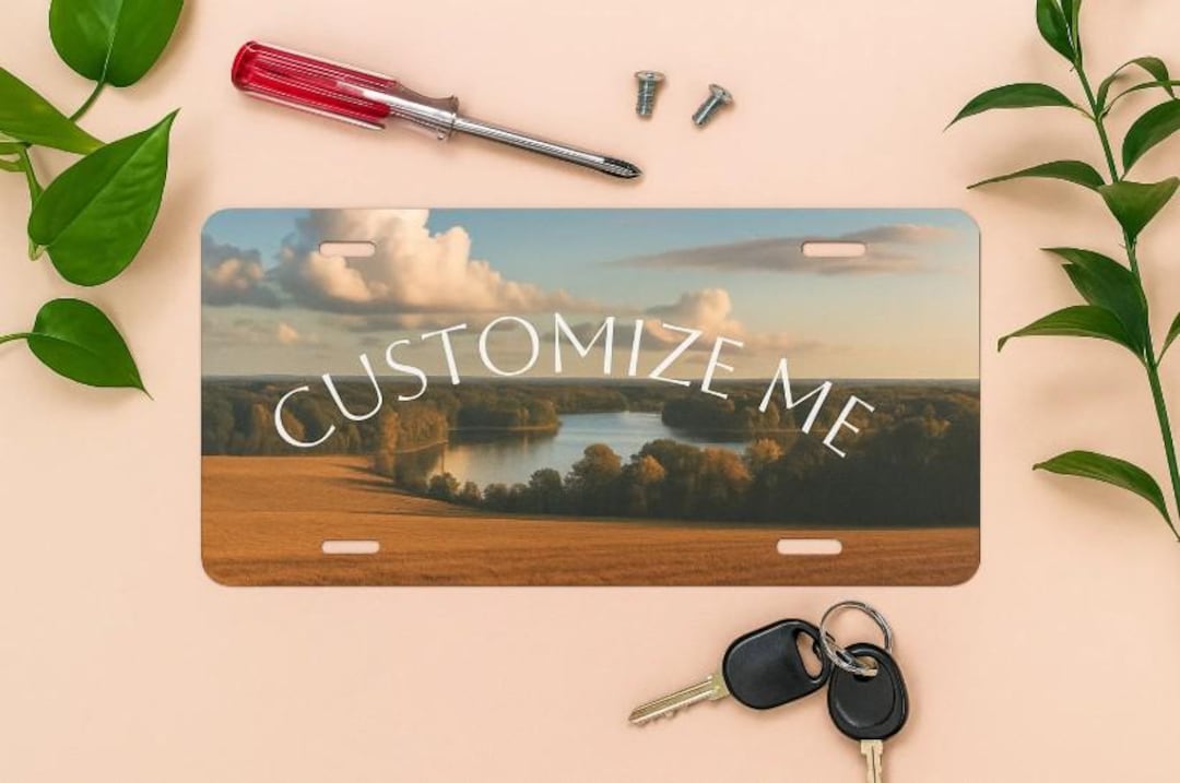 Indiana Vanity Plate, Custom Personalized License Plate, Scenic ...
