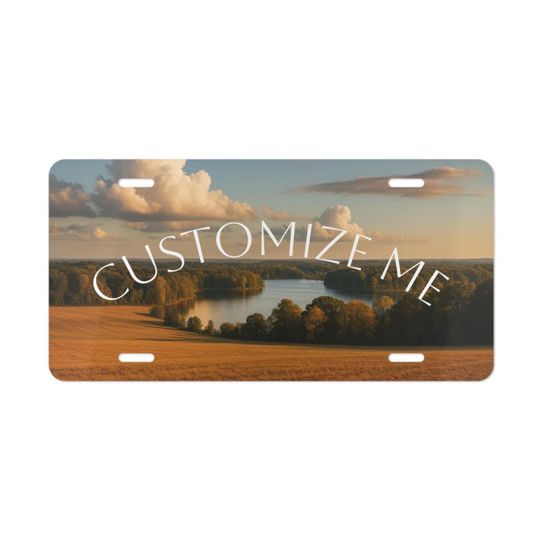 Indiana Vanity Plate, Custom Personalized License Plate, Scenic ...
