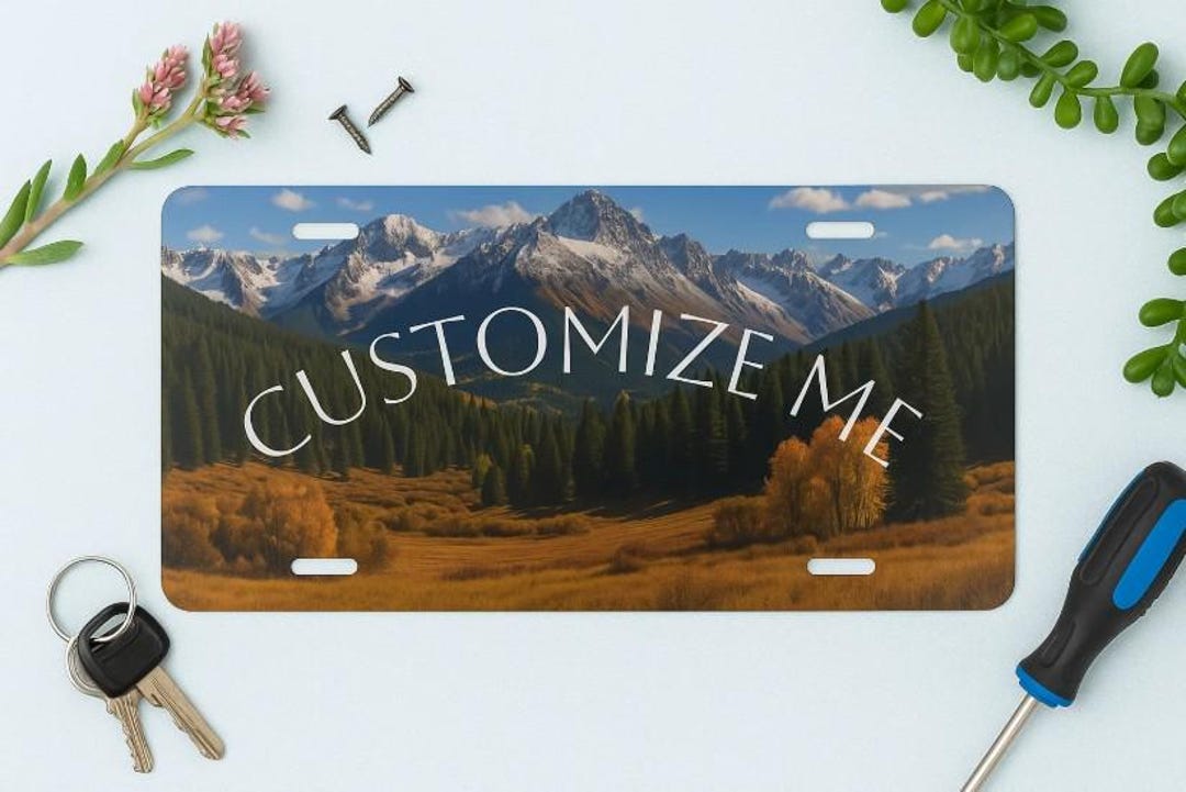 Colorado Vanity Plate, Custom Personalized License Plate, Scenic ...