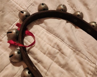 Santa Reindeer Calling Bells havana Brown W/brass Bells Jingle ...