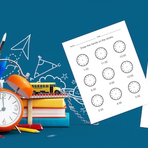 65 Sheets -let's Tell Time Worksheets - Etsy