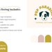 Editable Dog Logo Design in Canva - Custom Pet Logo Template - Paw ...