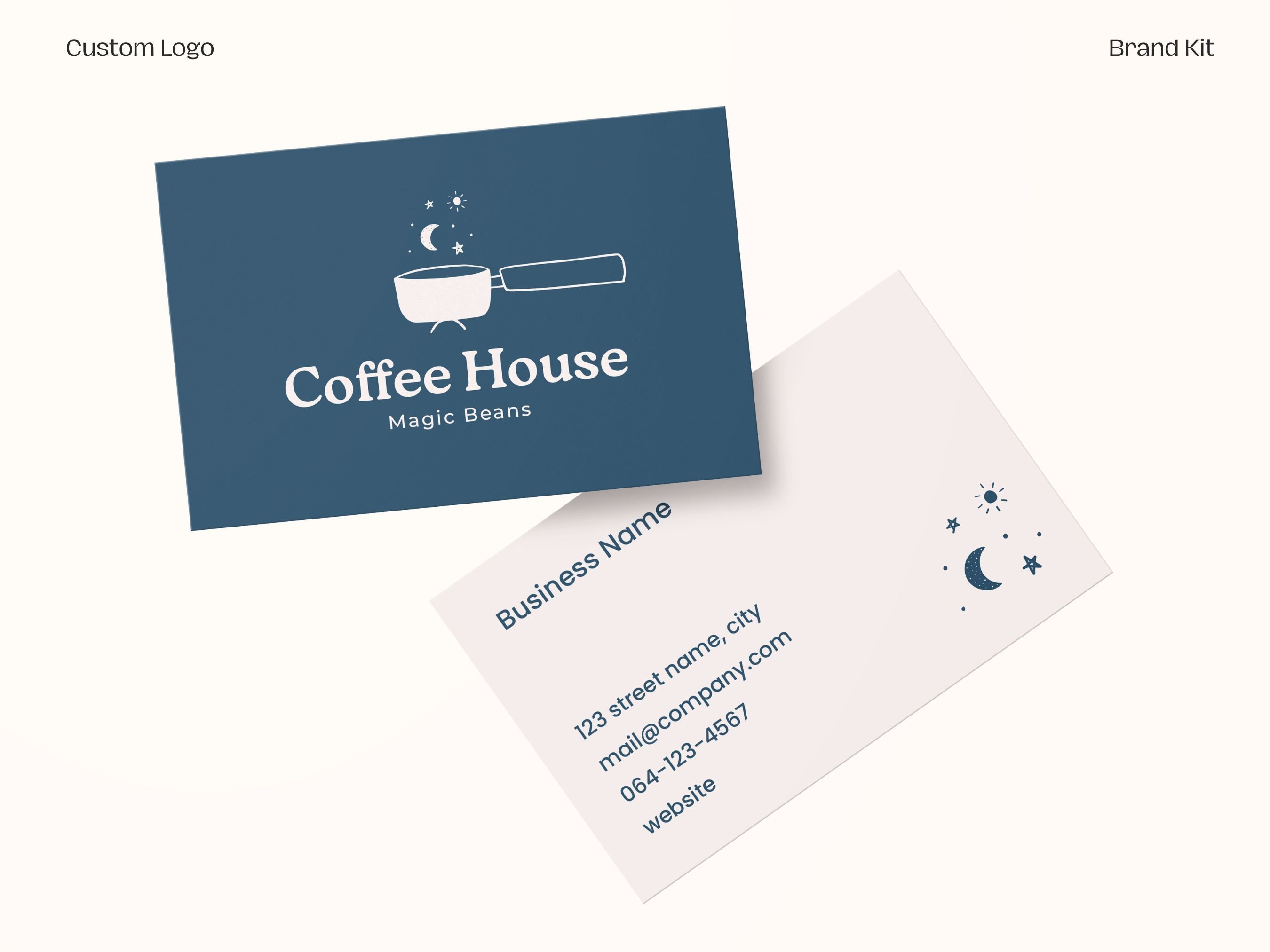 Custom Coffee Shop Logo, Personalized Coffeehouse Logo, Cafe Branding ...