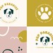 Editable Dog Logo Design in Canva - Custom Pet Logo Template - Paw ...