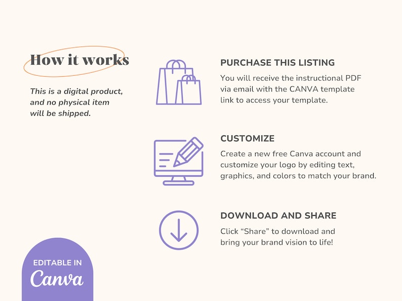 Camera Logo DIY Canva Editable Logo Template Premade Logo Design ...