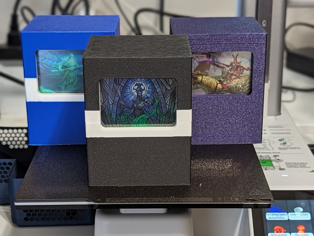 Windowed Commander Deck Box - Etsy