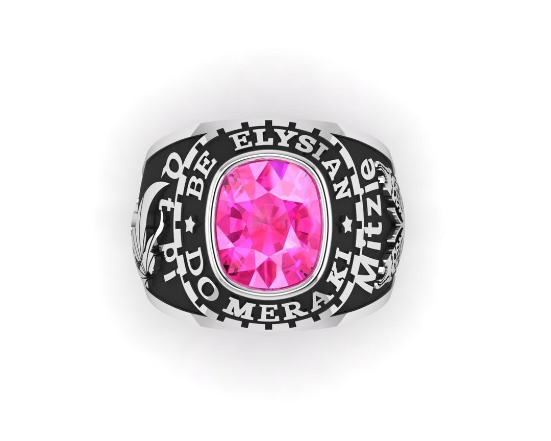 Customizable Birthstone Class Ring, Personalized Graduation Gift - Etsy