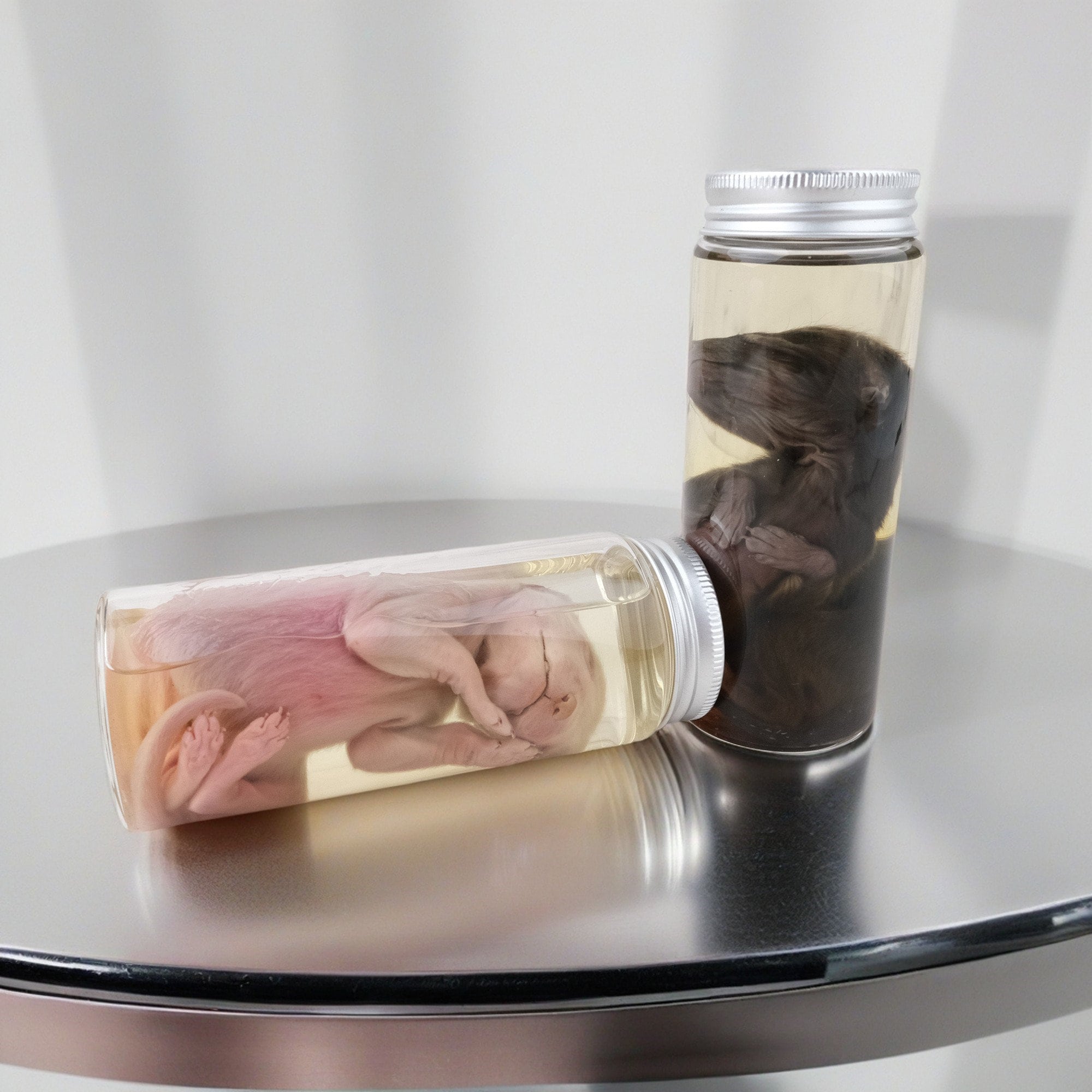 Fox Specimen in Liquid,baby Fox Wet Specimens,taxidermy Fox,in Glass ...