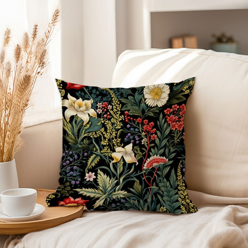Botanical Pillow - Etsy