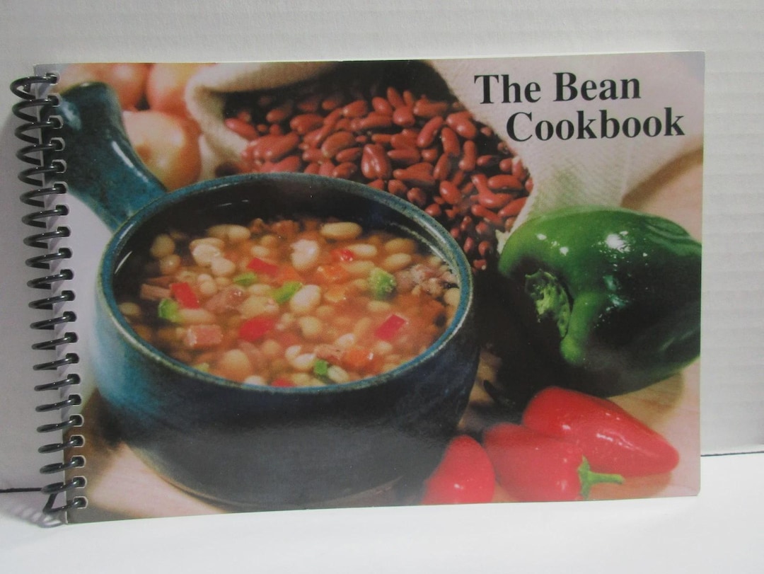 The Bean Cookbook - Black Spiral Vintage 1995 - Etsy