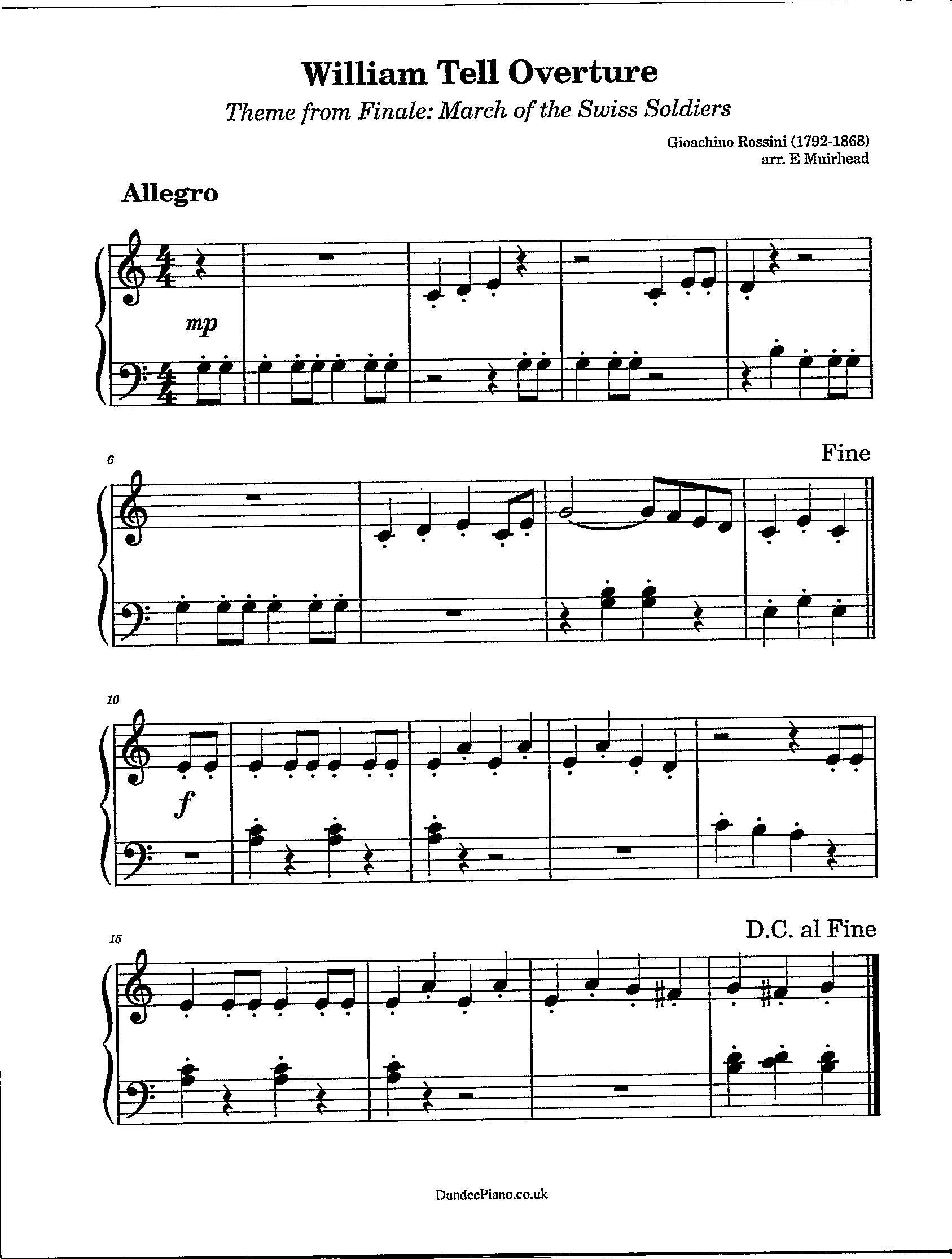 William Tell Overture Aka the Lone Ranger Theme by Rossini - Digital ...