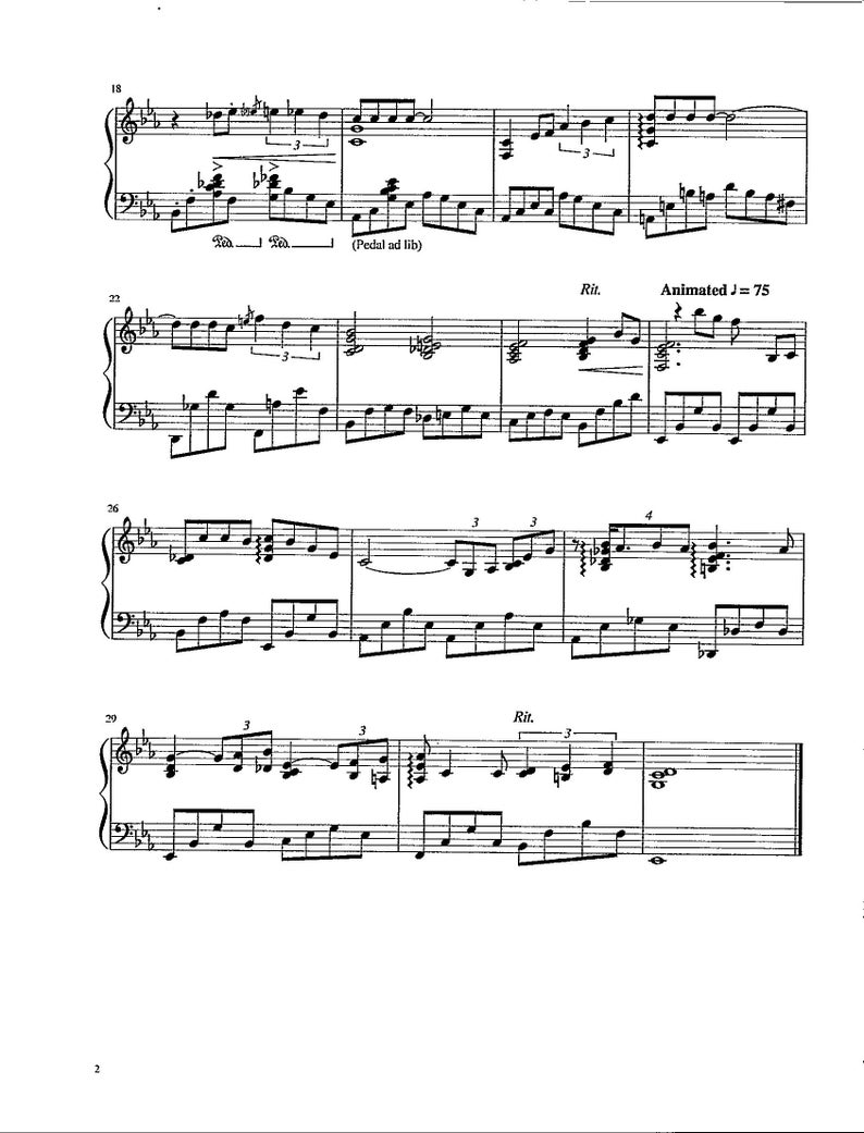 Misty - Digital Download Piano Solo Sheet Music - Late Intermediate ...