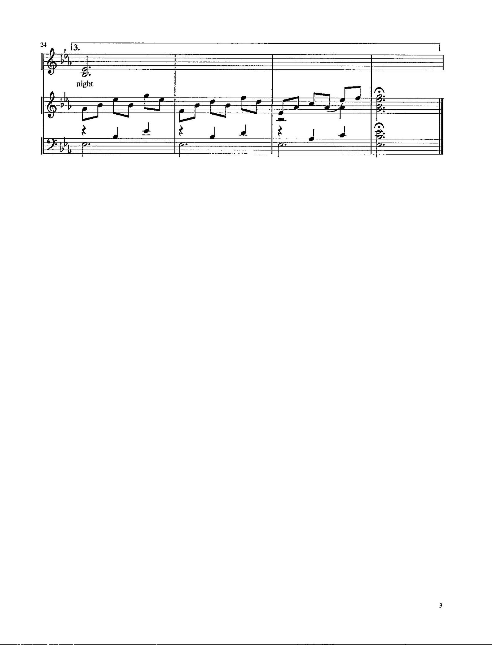 Sleep My Precious Baby - Digital Download Sheet Music - Key of E Flat ...