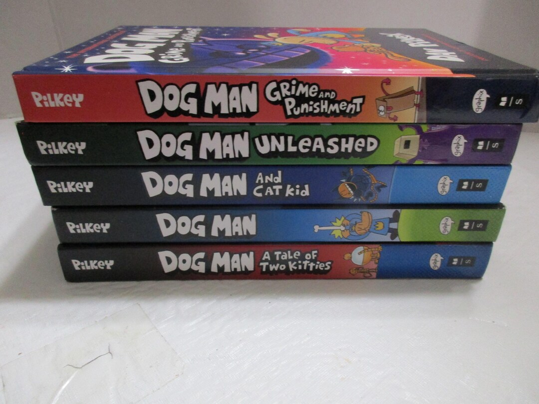 Lot of 5 DOG MAN by Dav Pilkey Hardcover Scholastic Books 2020 - Etsy