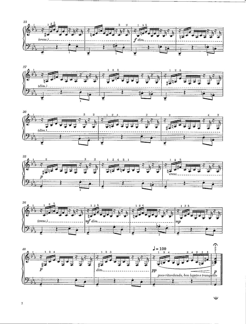 Bach Prelude BWV 999 - Digital Printable Piano Solo by Johann Sebastian ...