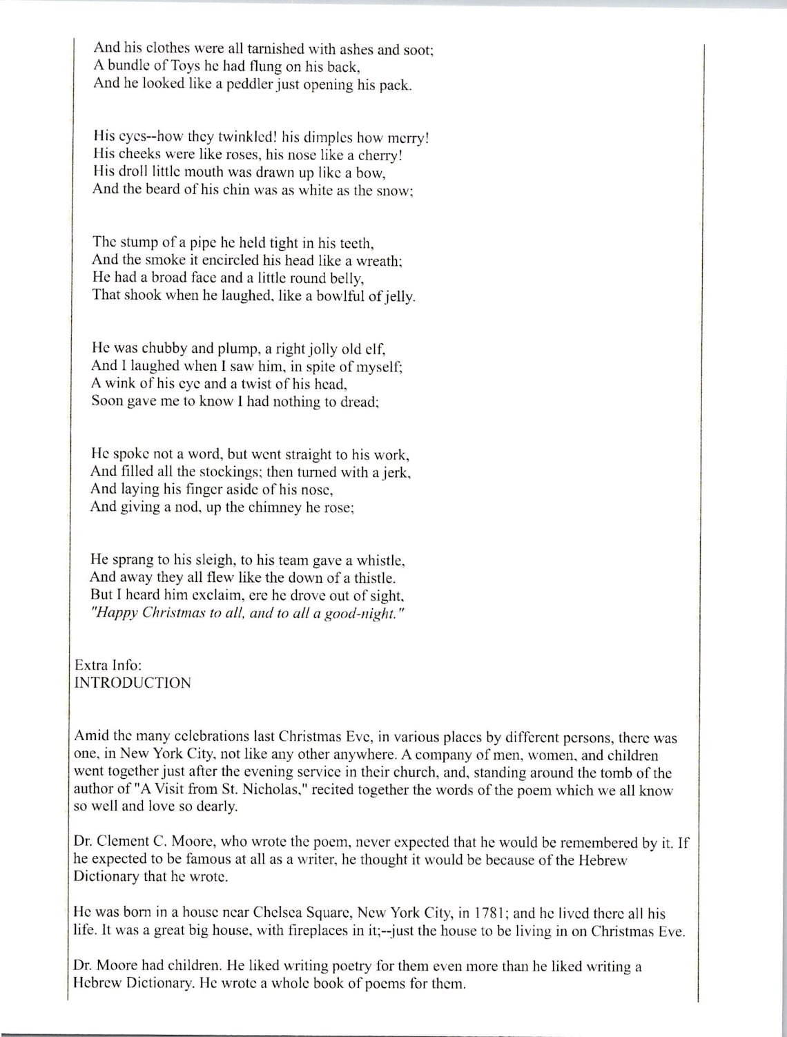 Twas the Night Before Christmas - Digital Poem/story by Clement Clarke ...