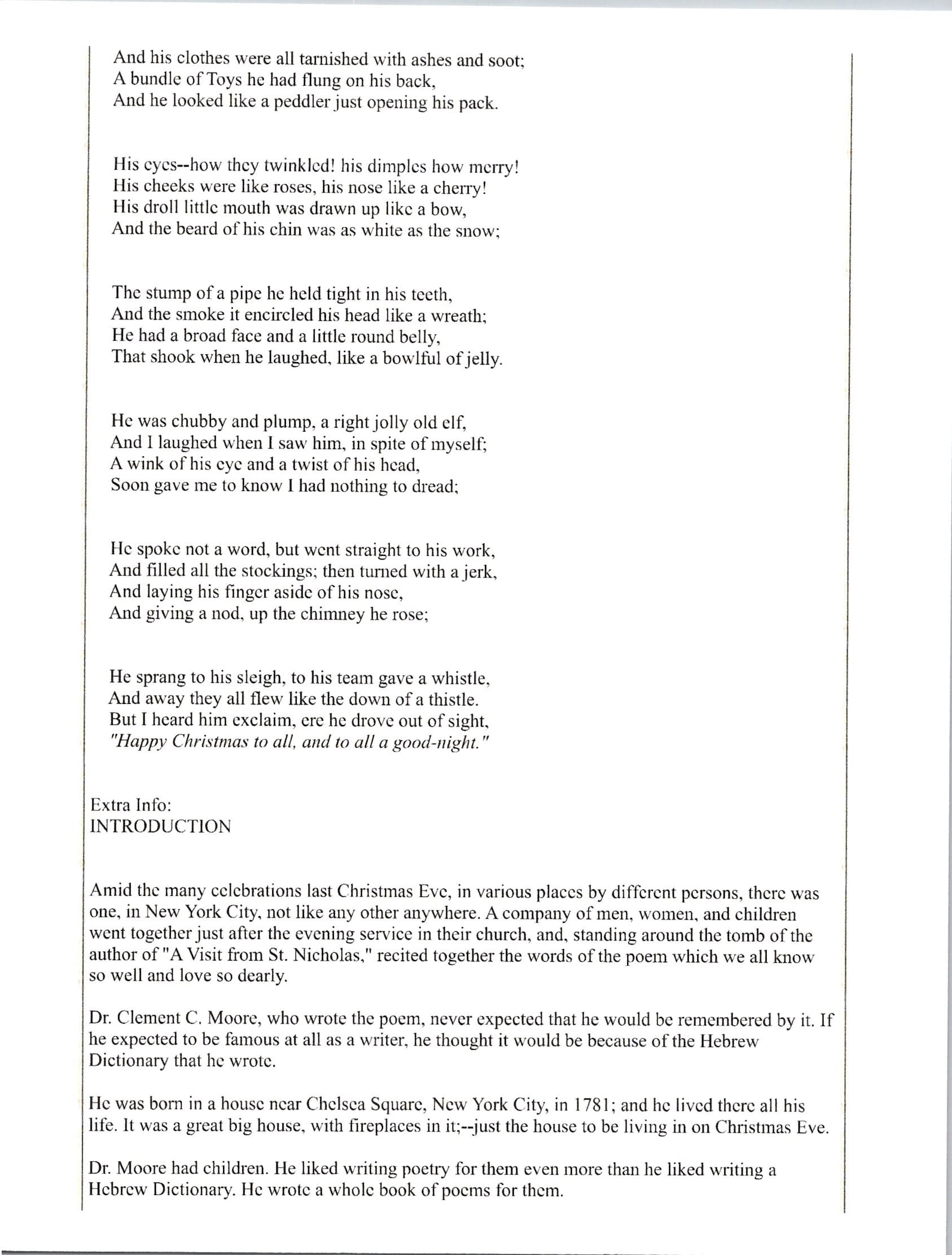 Twas the Night Before Christmas - Digital Poem/story by Clement Clarke ...