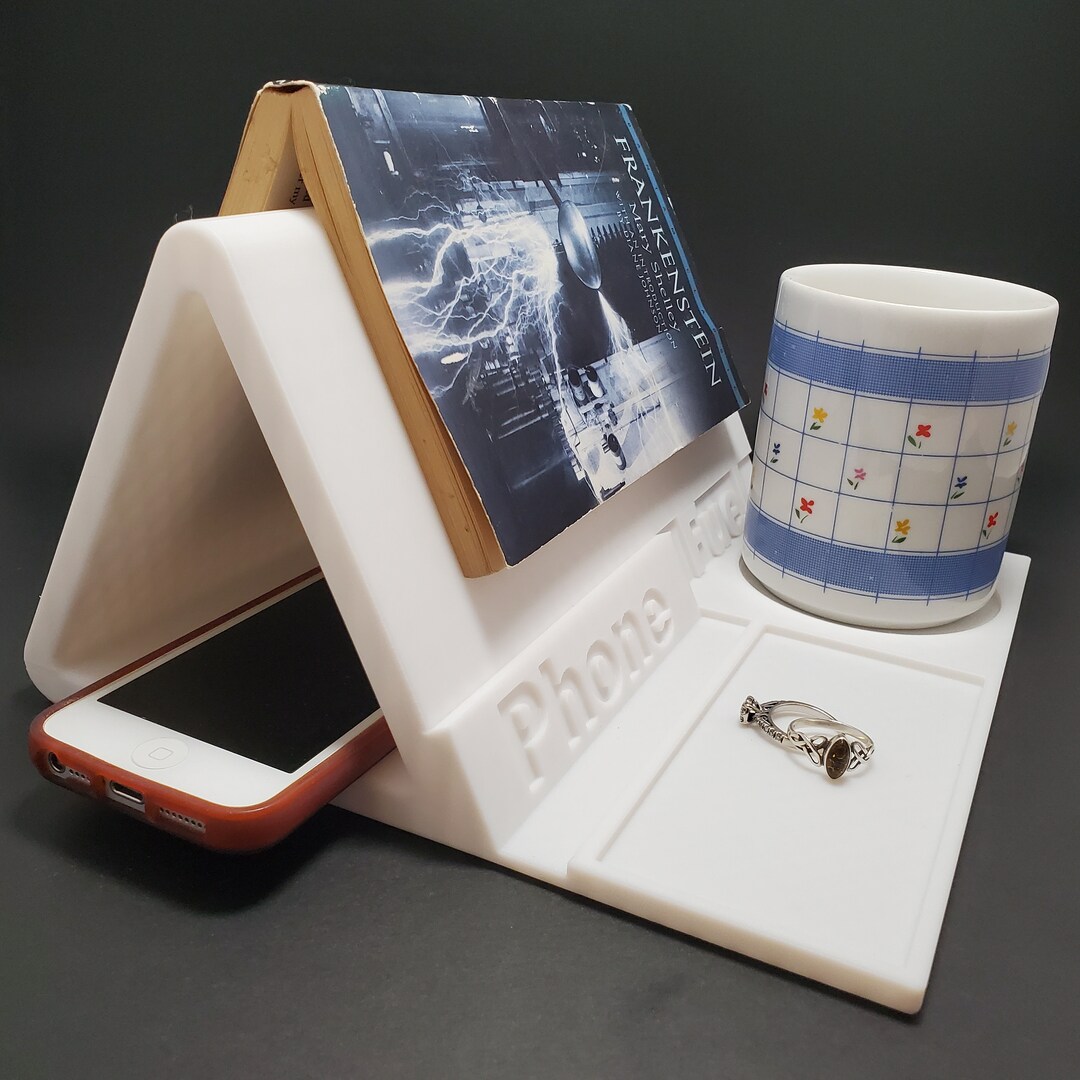 3D Printed Book Rest, Book Stand, Coaster, Tray, Phone Holder, Perfect ...