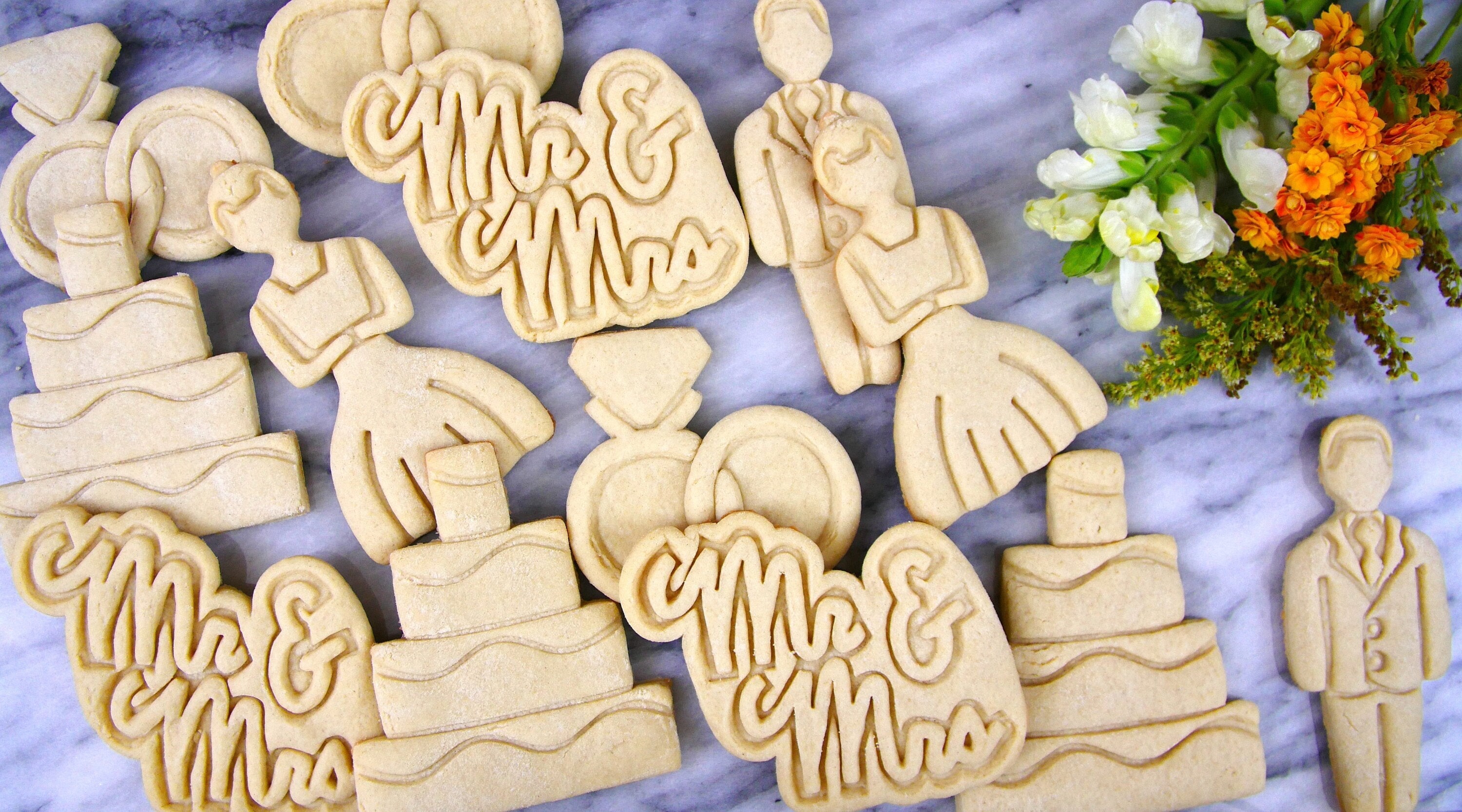 Wedding Cookie Cutters, 3D Printed, Cookie Stamps - Etsy