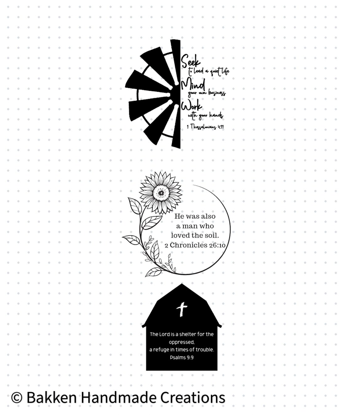 Farm Verse Svg's, Digital Download Only, 3 Rancher Bible Decals, PNG ...