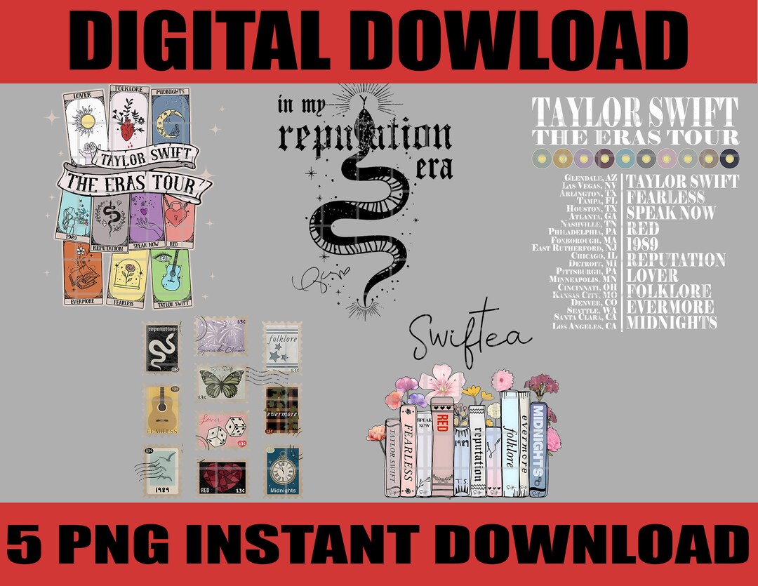 The Eras Tour Taylor Swift PNG, Retro Taylor Swift PNG, in My ...