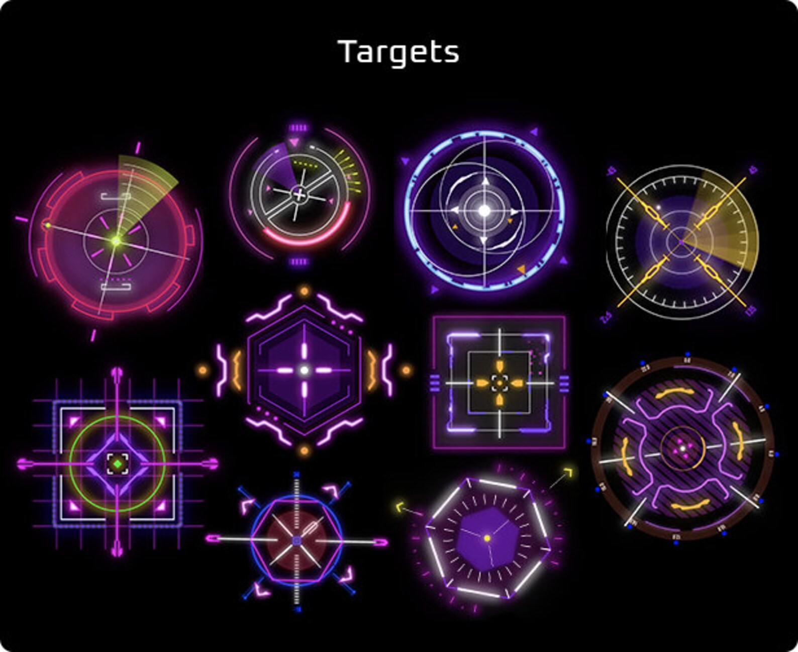 Cyberpunk-hud-elements-for-after-effects - Etsy