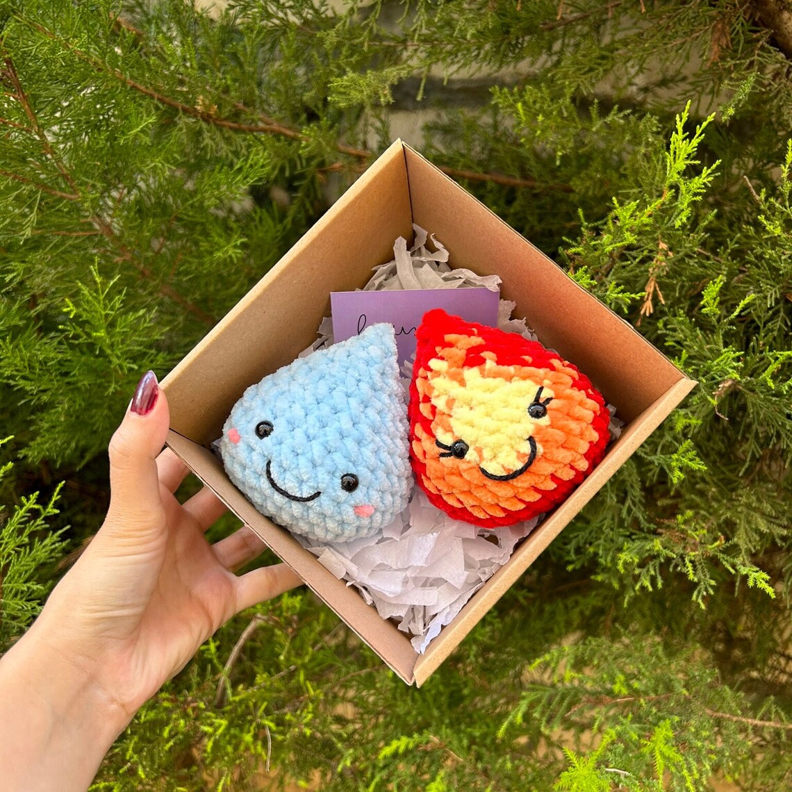 Elemental Plushie Amigurumi , Crochet Plushie , Elemental Toys , Fire ...