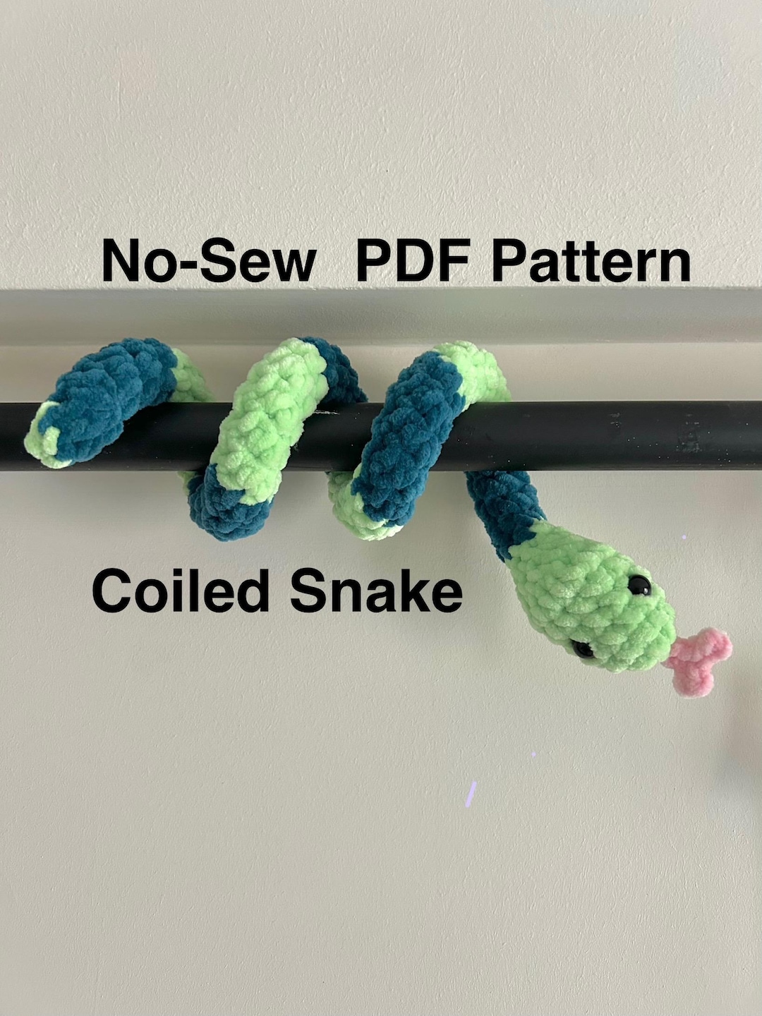 Crochet Snake Pattern, No-sew Snake Pattern, No Wire Snake Pattern - Etsy