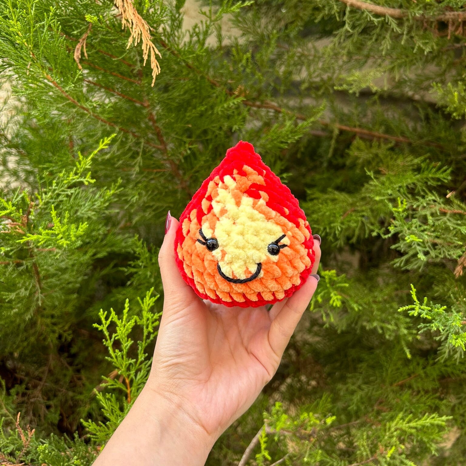 Elemental Plushie Amigurumi , Crochet Plushie , Elemental Toys , Fire ...