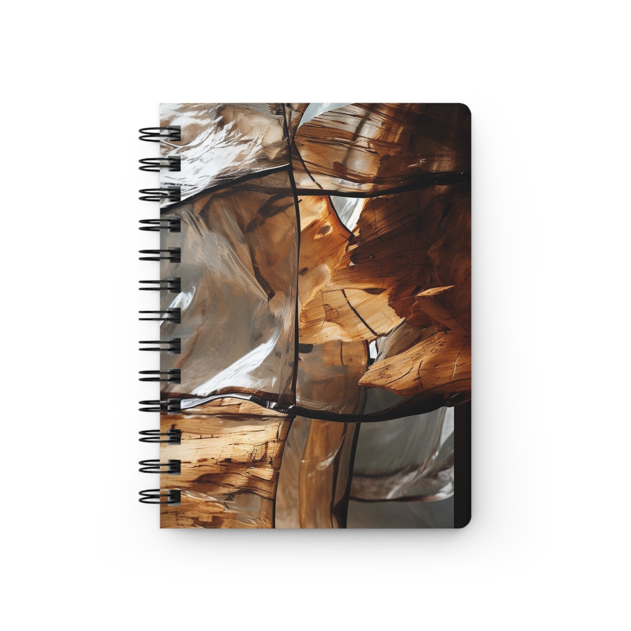 Spiral Bound Journal, Materials and Textural Design, Gift for Him or ...