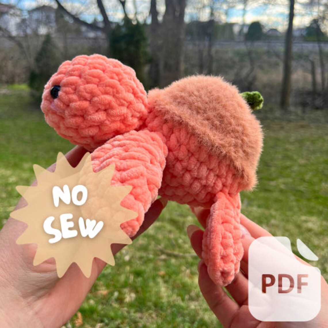 Crochet Fruit Turtle Pattern: No Sew Amigurumi Toy (PDF Download) - Etsy