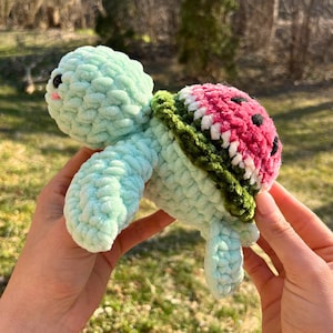 NEW Handmade Fruit Turtle Crochet Plushie | Amigurumi Birthday Gift ...