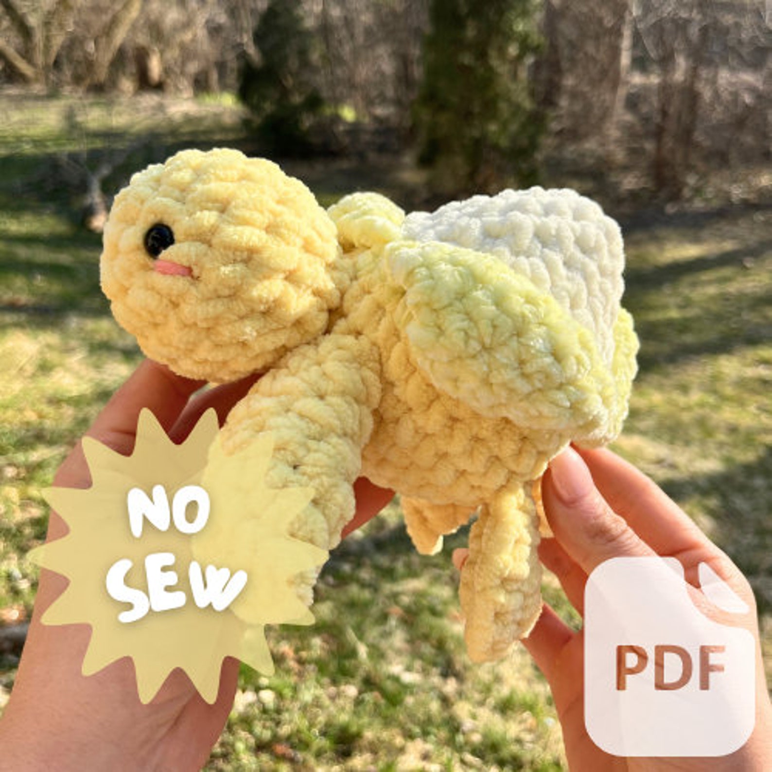 Crochet Fruit Turtle Pattern: No Sew Amigurumi Toy (PDF Download) - Etsy