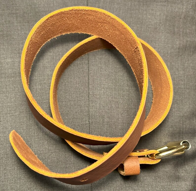 DIY Leather Belt Kit | 1.5" Genuine Leather With Brass Buckle | Leather ...