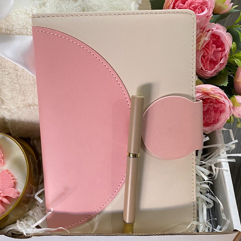 Journal Gift Box for Her Self Care Birthday Present Thank You Gift Set ...