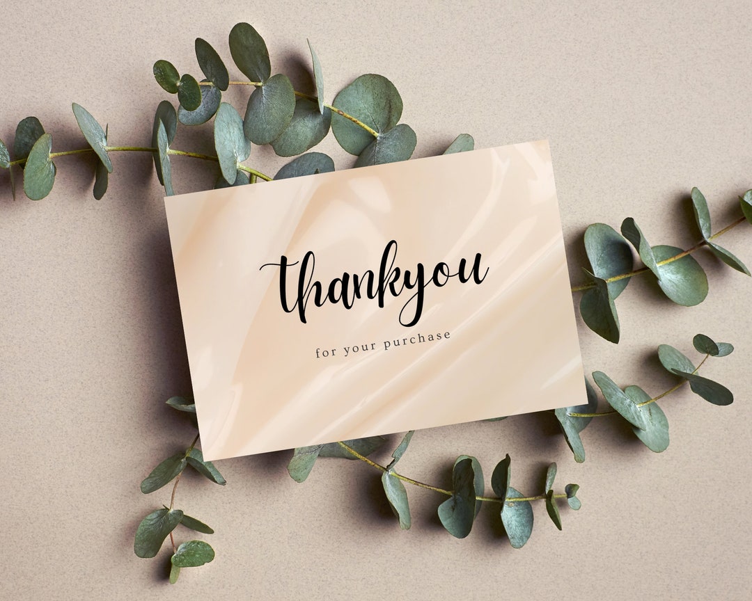 Small Business Thank You Card Template, Printable Business Thank You ...