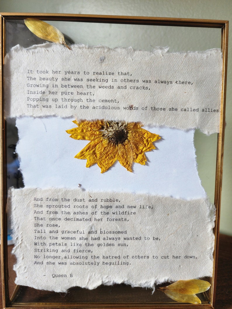 Original Framed Poetry- 'roots of Hope' - Etsy