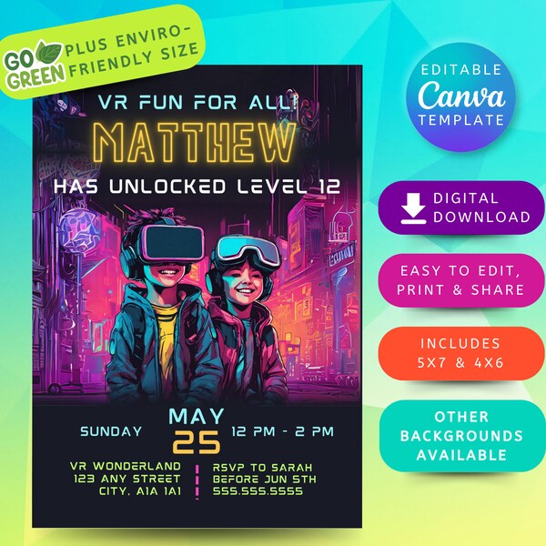 Virtual Party Invitation - Etsy