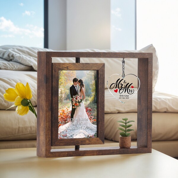 Personalized Wooden Double Frame - Etsy Canada