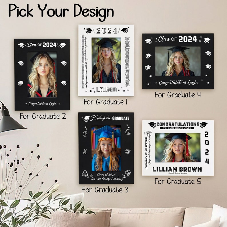 Custom 4x6 Preschool Graduation Photo Frame Personalized Kindergarten ...