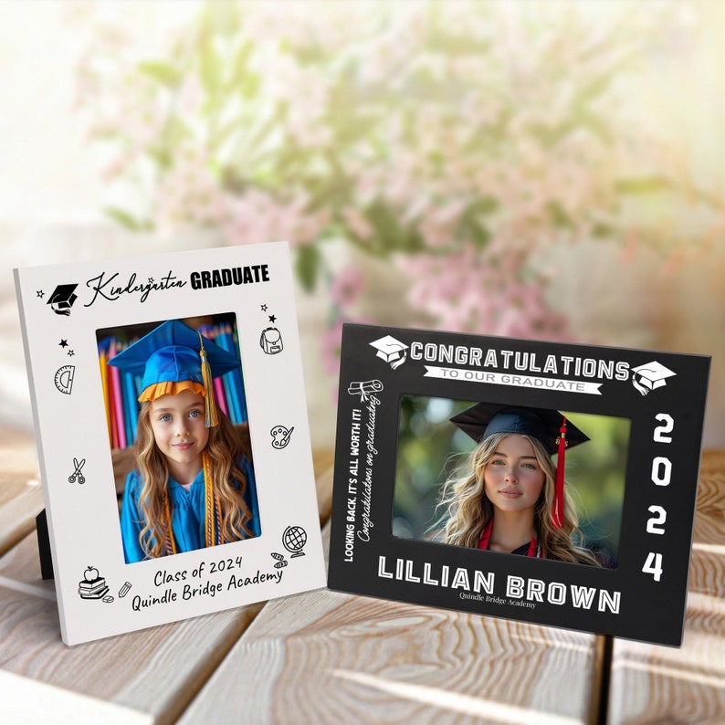 Custom 4x6 Preschool Graduation Photo Frame - Personalized Kindergarten ...