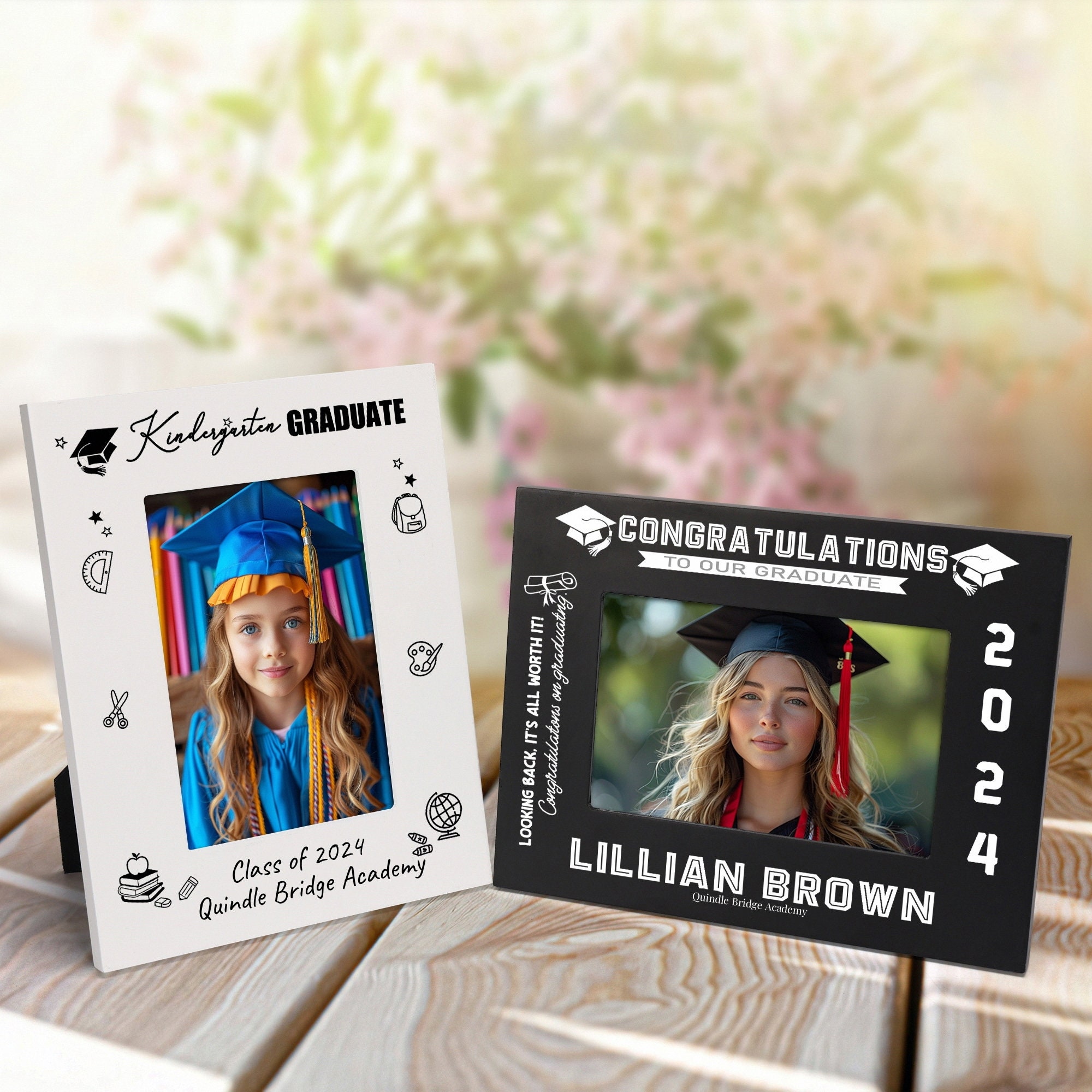 Custom 4x6 Preschool Graduation Photo Frame Personalized Kindergarten ...