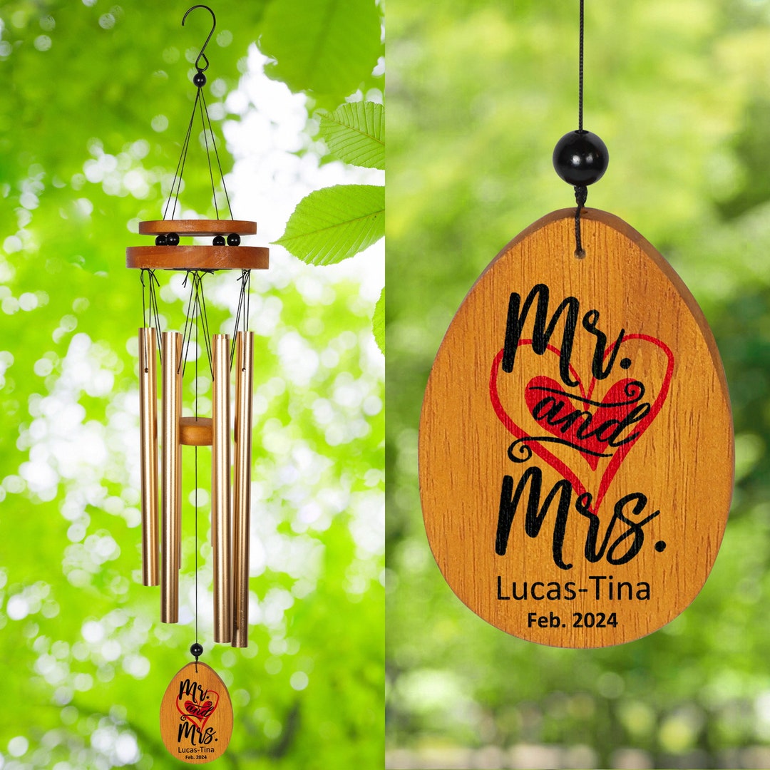 Wedding Wind Chime Personalized, Personalized Wedding Gifts ...