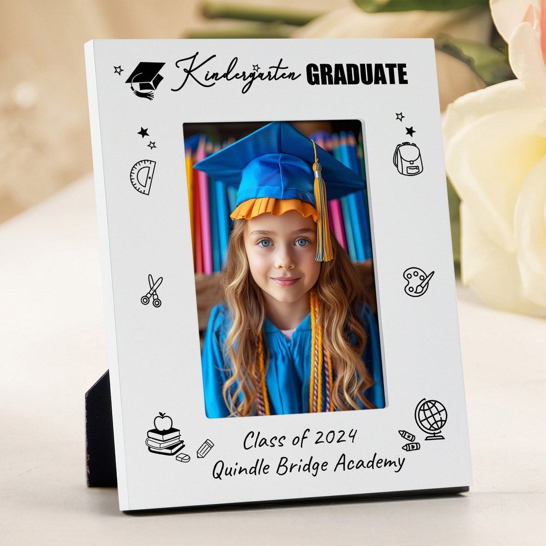 Personalized Preschool Graduation Picture Frame 4x6, Custom Graduation ...